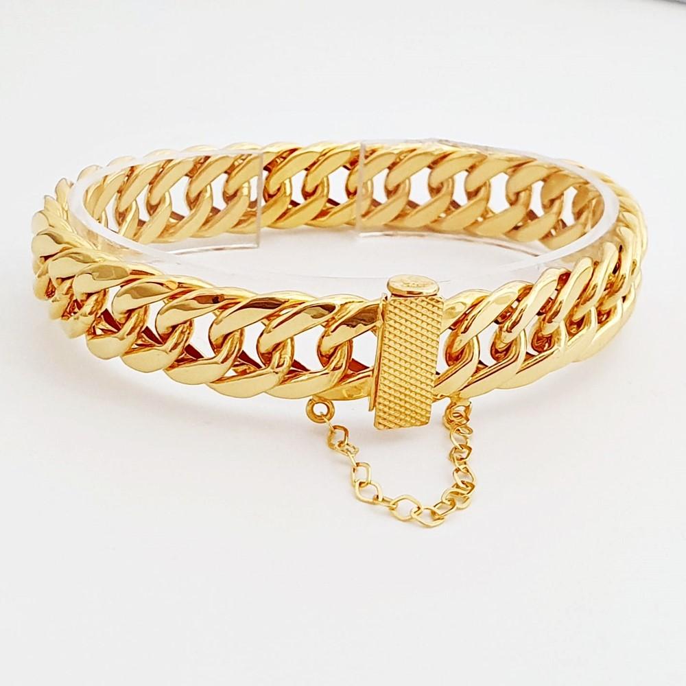 12mm 22 Ayar Dallas Gurmet Bileklik KN06622 - Altın Plaza