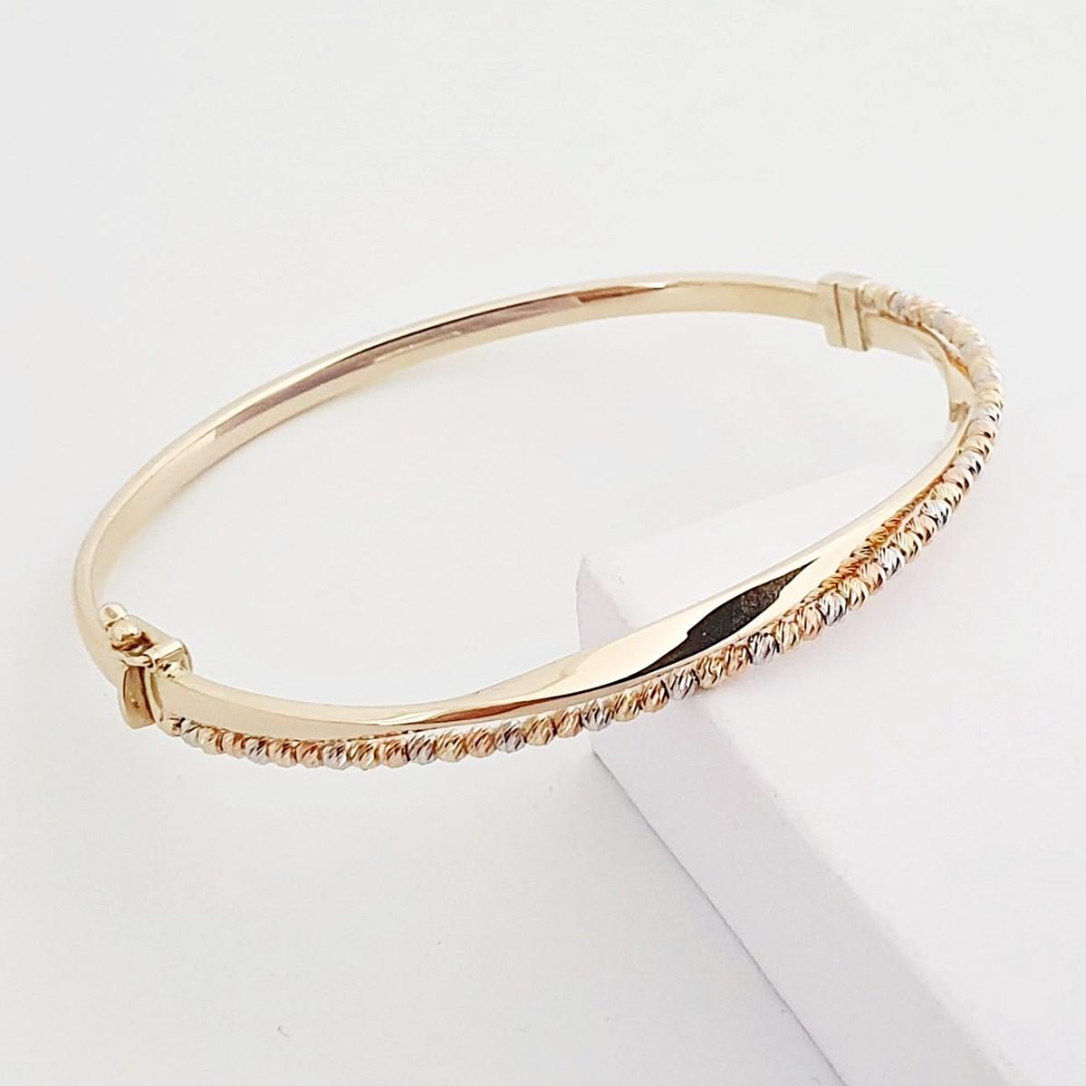 Dorikalı Sade Kelepçe Altın Bilezik FB03370 - Altın Plaza