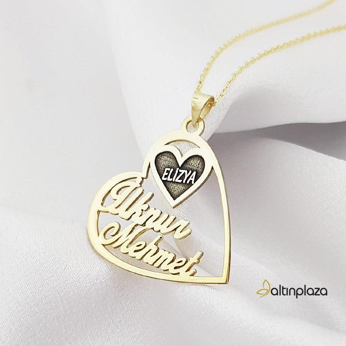 Kalbimdesin Altın İsim Kolye - Altın Plaza
