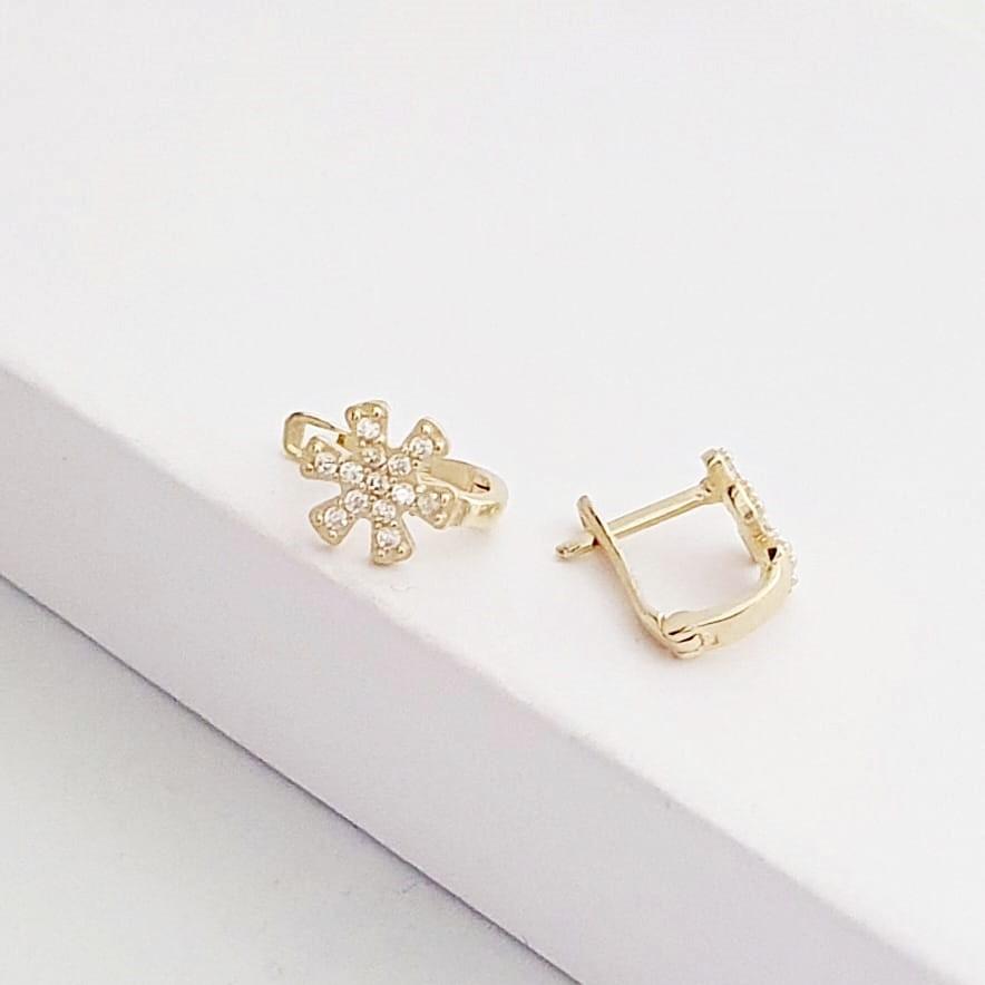 Kar Tanesi Altın Çocuk Küpe KP10825 - Altın Plaza