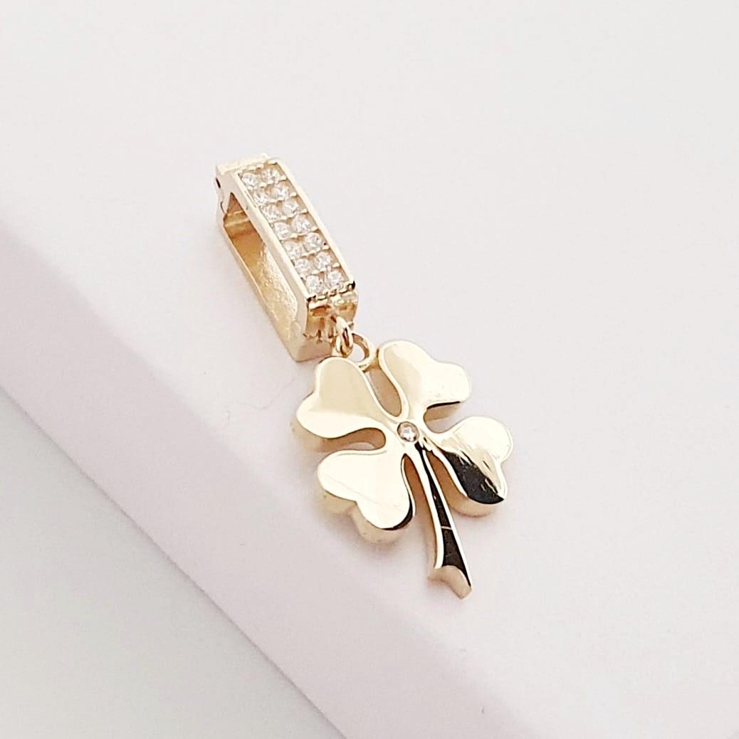 Tektaş Yonca Altın kilitli Charm KL13008 - Altın Plaza